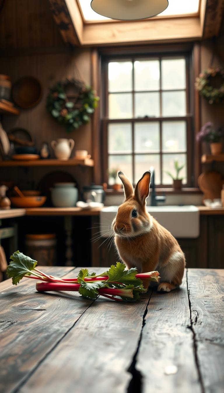 Can Rabbits Eat Rhubarb